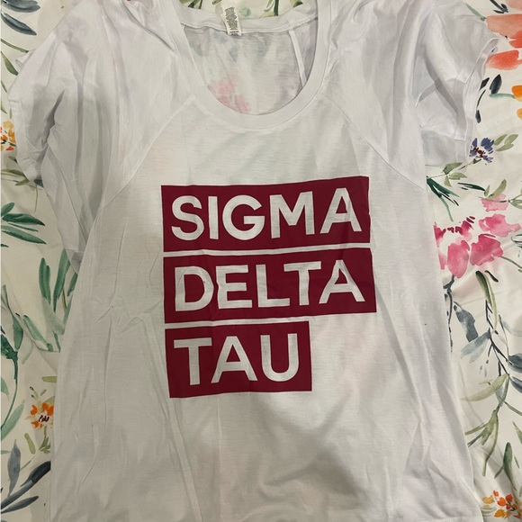 Bella Canvas | Tops | Sigma Delta Tau Block Letters | Poshmark